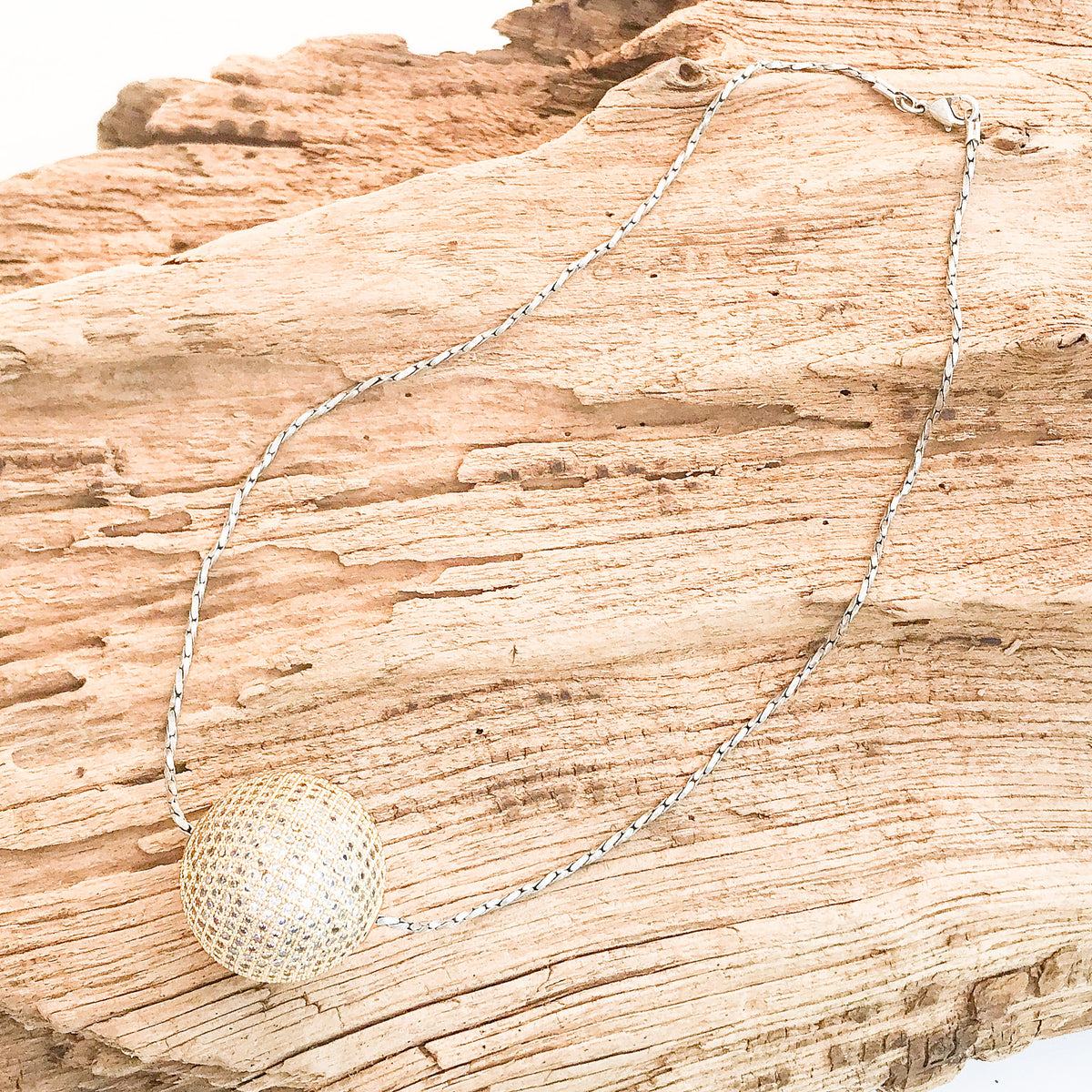Globe on Twisted Rope Chain – Virtue Jewelry Design