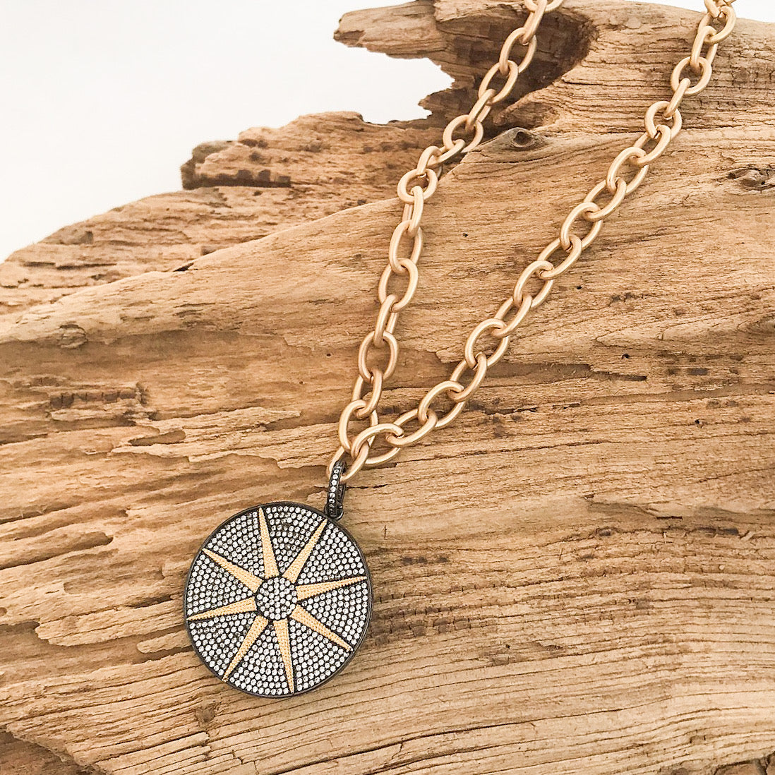 Compass on Cable Chain – Virtue Jewelry Design