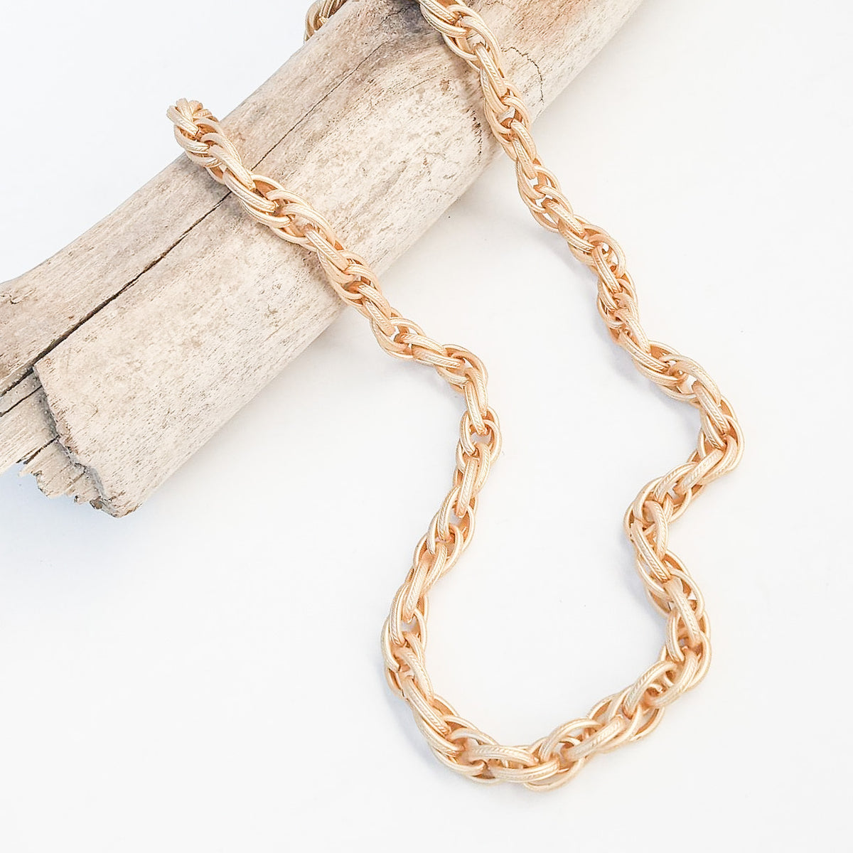 Twisted Etched Chain – Virtue Jewelry Design