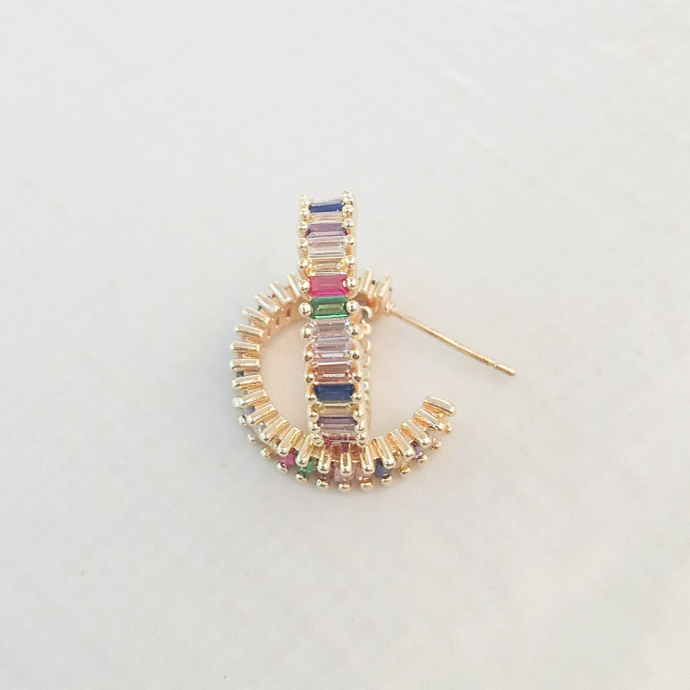 Colored Pave Hoops – Virtue Jewelry Design