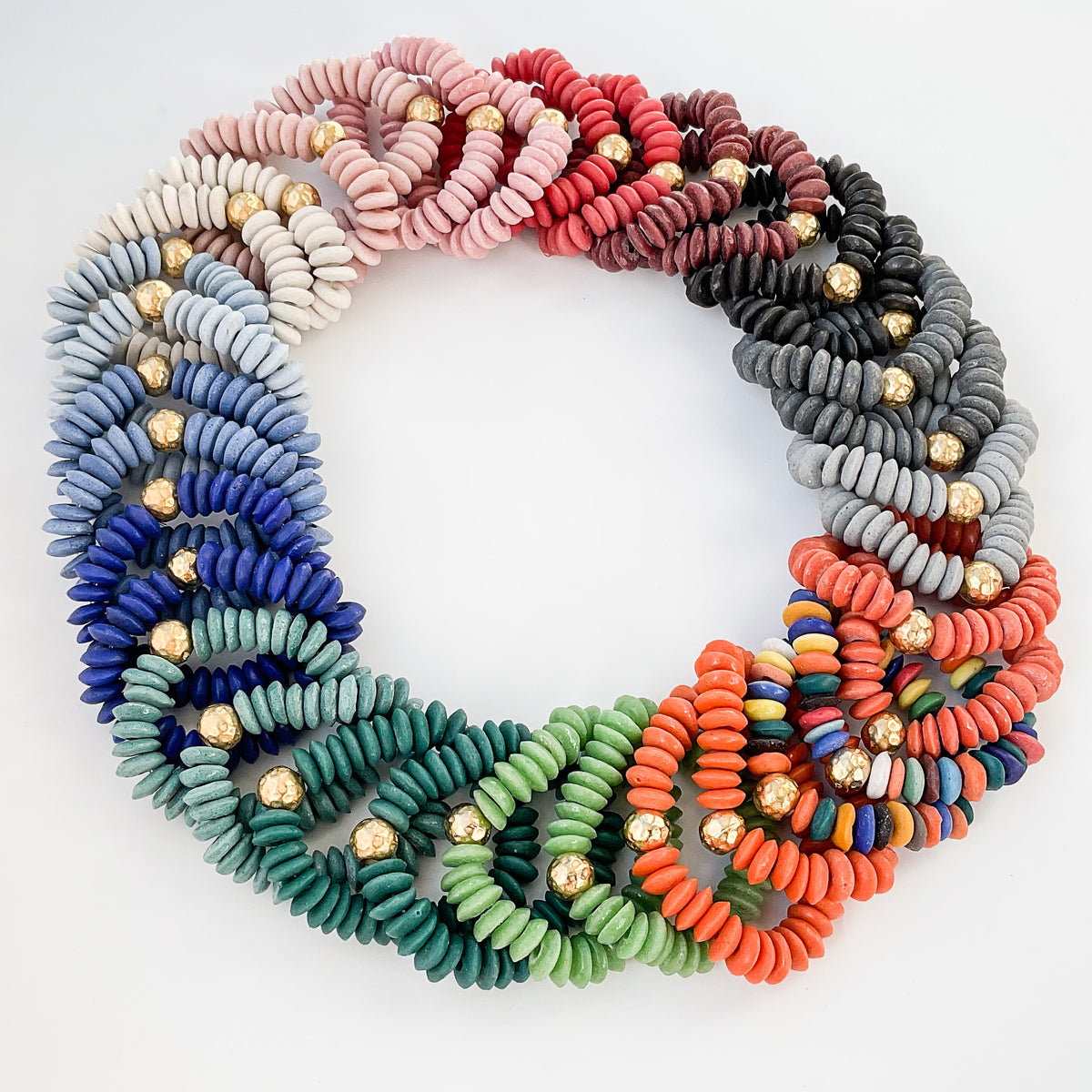 Clay Heishi Bracelets – Virtue Jewelry Design